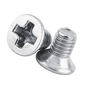 100pcs M3 Flat Head Countersunk Screw Kit, Flat Head Screw M3*4mm Stainless Steel Machine Countersunk Screws Bolt Fastener Used in Home and Office Appliance (4mm)