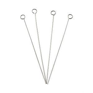 E-outstanding Reusable Inoculating Loop Inoculating Rod Kit Laboratory Research Teaching Tools (5pcs 3mm Inoculating Ring + 5pcs 4mm Inoculating Ring + 1 Piece Inoculating Rod)