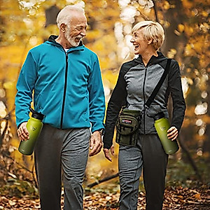 NATURE PIONEOR Insulated Water Bottles with Straw - 32oz Stainless Steel Vacuum Bottle with Holder/Carrier/Sleeve - Reusable 18/8 Food Grade Thermos Water Jug