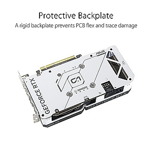 ASUS Dual GeForce RTX™ 4060 OC White Edition 8GB GDDR6 (PCIe 4.0, 8GB GDDR6, DLSS 3, HDMI 2.1a, DisplayPort 1.4a, 2.5-Slot Design, Axial-tech Fan Design, 0dB Technology, and More)