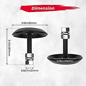 KEMIMOTO Universal Snow Plow Skid Shoes ATV UTV Compatible with RZR 900S 1000XP Trail Ranger General Sportsman Pioneer Rhino Mule 2873423