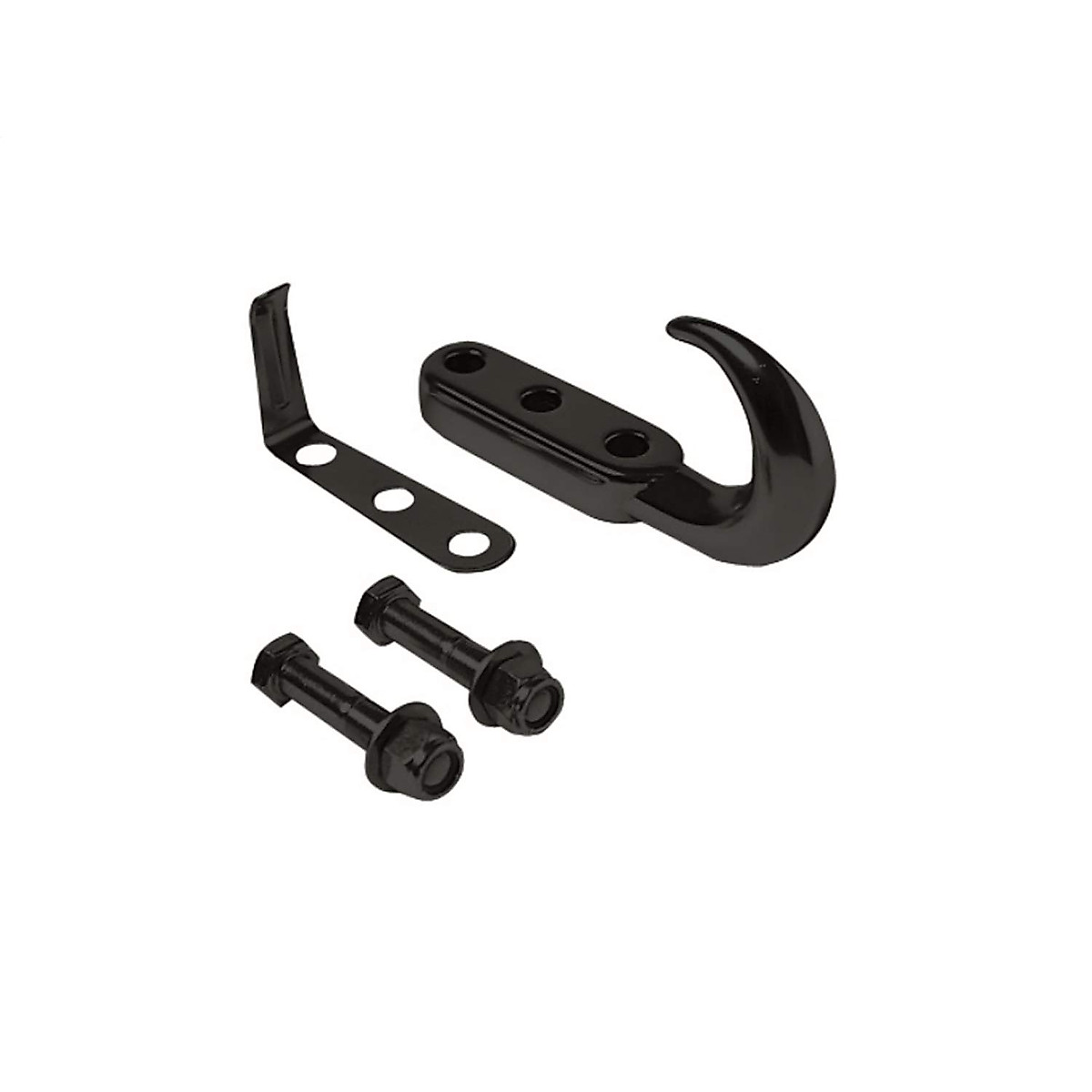 Rampage Tow Hook Kit | Steel, Black | 7605 | Fits 1942-1995 Jeep CJ & Wrangler