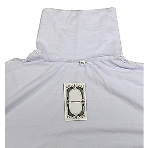 Men Slim Long Sleeve Turtleneck T-Shirt Thermal Underwear Pullovers Lightweight Casual Pure Color Tops White Long Sleeve Medium