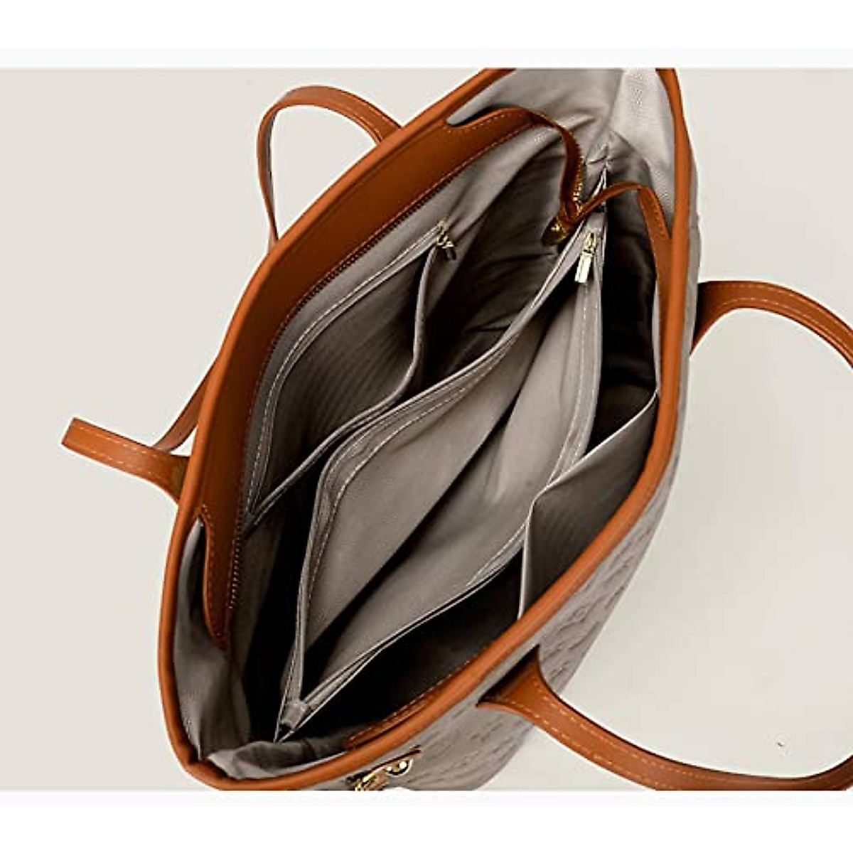 MBETA First Layer Cowhide Tote Bag Women's Fashion Casual Large Capacity one Shoulder Shopping Bag Retro Embossing Handbag