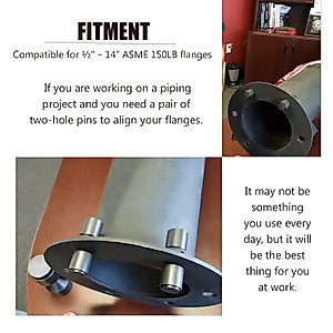 Two Hole Pin Set 1-1/8", for 6061 Aluminum Lightweight 2 Hole Pin Set with Anodized Oxide Black Finish