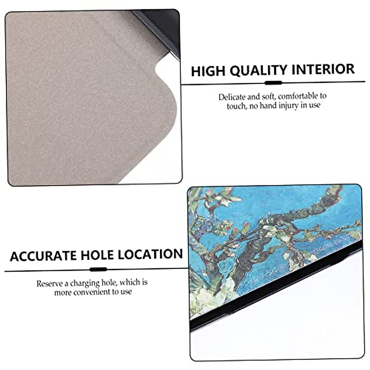 Milisten Electronic Reader 2pcs Case E- Reader Electronic E-Reader Ultra- Thin Leather E- E- Reader Case E- Protector Electronic Equipment Automatic E- Reader Accessory