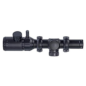 Monstrum 1-4x20 Rifle Scope | Monstrum Picatinny Scope Rings with Integrated Level Bubble | Bundle