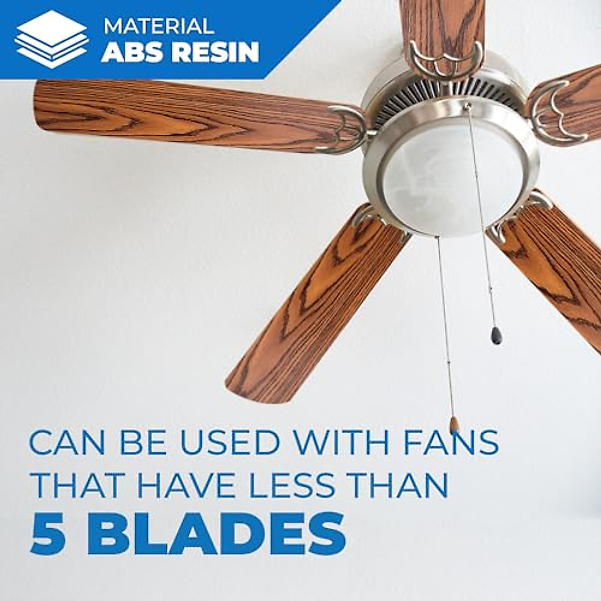 OHLECTRIC 5PCS 16 ½ Inches Fan Blades - Fan Replacement Blades For 42-inch Ceiling Fan - Substitution for Broken Blades - High-Performance Ceiling Fan Blades - Indoor Use, Oak/Walnut - OL-40489