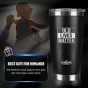 Birthday Gifts for Men-Boyfriend Valentines Day Gifts for Him Retirement Gifts for Men Dad Grandpa Old Lives Still Matter Unique Presents Ideas Tumbler Hammer Multitool