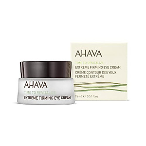 AHAVA Extreme Firming Eye Cream - Firms, Hydrates, Smoothes & Reduce Wrinkles of Eye Area, Enriched with Extreme Complex, Exclusive Dead Sea Osmoter, Peptides, Hyaluronic Acid & Shea Butter, 0.5 Fl.Oz