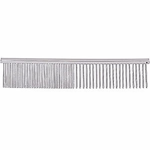 Master Grooming Tools 4.5 Inch Greyhound Pet Grooming Comb, Fine and Coarse