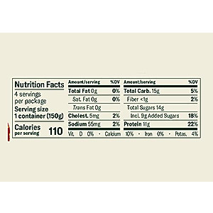 Chobani® Non-Fat Greek Yogurt Strawberry on the Bottom 5.3oz 4-pack