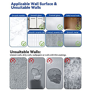 4 Pack Broom Holder Wall Mount, Broom Holder, Mop and Broom Holder Wall Mount, Broom Organizer Wall Mount, Broom Hanger Wall Mount, Mop Holder, Broom Holder Wall Mount Self Adhesive for Kitchen Toilet Storeroom