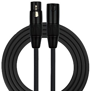 KIRLIN Cable MPC Microphone Cable, XLR, BLACK, 25FT (MPC-270PB-25/BK)
