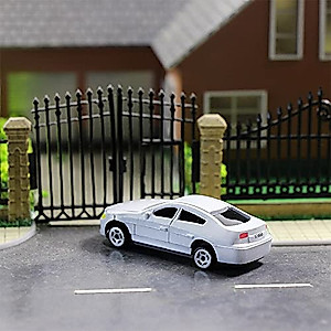 KVSERT 50Pcs 1:87 HO Scale Car Painted Car Models HO//N Scale Railway Modeling Making Mat