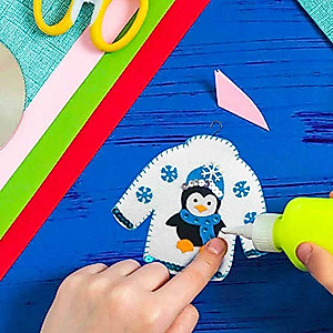 6 DIY Ugly Sweater Christmas Tree Ornament Holiday Craft Kit Decoration for Kids Gift Toys Stuffers Décor