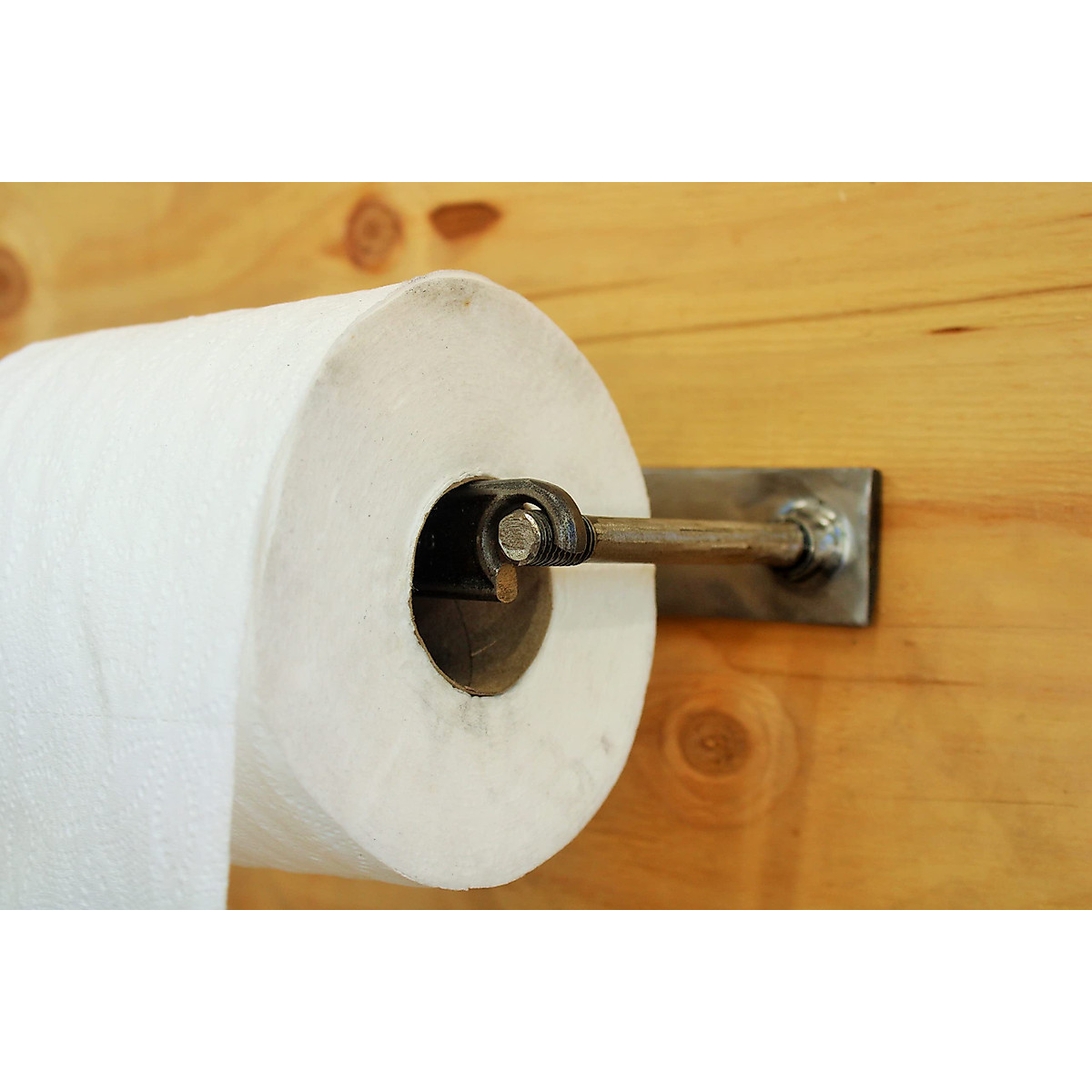 Toilet Paper Holder, Car Guy Gift, Wrench And Nut Bathroom Stand, Automotive Art, Toilet Paper Rack, Steampunk Bathroom Decor, Mancave Decor