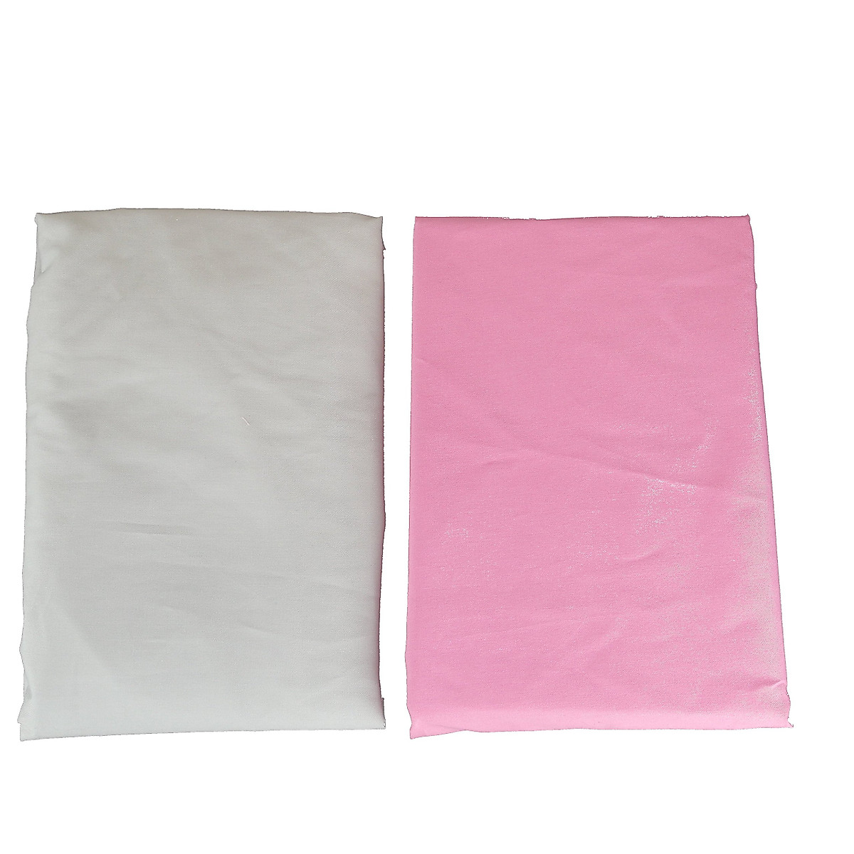 Baby Bassinet Sheets for the Chicco Lullago & Ingenuity Foldaway Rocking Bassinets 32x19 | Set of 2 (Pink/Gray) | Portable Travel Bassinet-Durable and Made to Last | 100% Woven Cotton