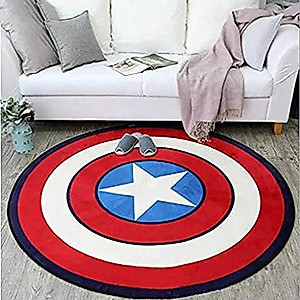 Area Rugs Rugs Living Room Pentagram Bedroom Round Mat Floor Carpet Baby Crawling Pad Multi-Function Fashion Pads