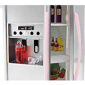 PowerTRC Kids Battery Operated Modern Kitchen Playset Great for Dolls and Toy Figures