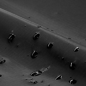 9KM DWLIFE Fabric, Black Waterproof Ripstop Nylon Fabric 40D, 60x39 Inches, Lightweight, PU Coating, Airtight Fabric for Kite, Tent, Flag, Bag, Tarp Cover, DIY Project