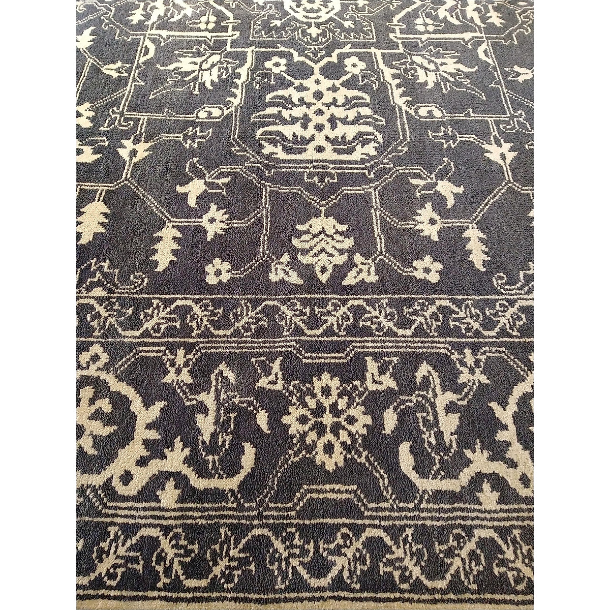 8' x 10' Gray New OUSHAK Rug Handmade Wool Capret#75795