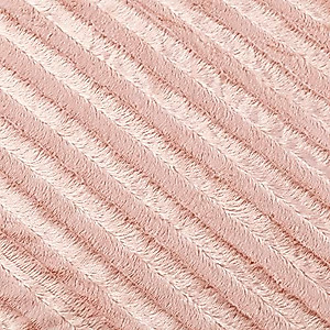 Madison Park Duke Reversible Long Faux Fur and Micro Fur Throw 50x60 Super Soft Lush Comfort