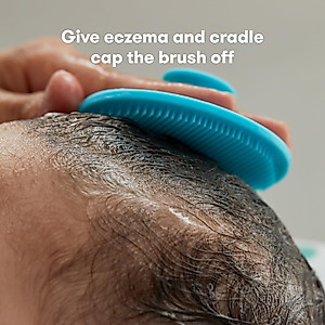 Frida Baby DermaFrida The SkinSoother Baby Bath Brush | Cradle Cap Brush for Babies, Baby Essential for Dry Skin, Cradle Cap Treatment and Eczema | 1 Pack