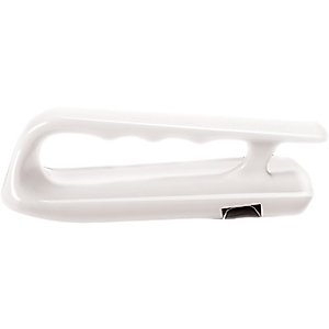 San Jamar Cutting Board Refinisher Cutting Board Scraper with Grooved Handle for Kitchen and Restaurants, Plastic, 6.5 x 2.5 Inches, White