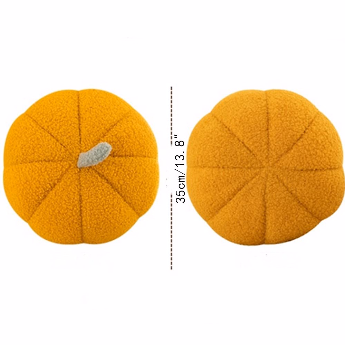 OUKEYI 13.8"/35cm Flower Floor Pillow Pumpkin Shape Cushion Cute Seating Pad Chair Cushion Oversized Throw Pillow,Halloween Pumpkins Plush Toys,for Home Decoration Kids Girls Women Gifts