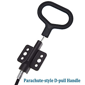 ttmagic 2Pcs Recliner Cables Replacement D-Ring Pull Handle, Metal Recliner Release Cable, Exposed Cable Length 4.9", Total Length 33.7", Fit Ashley and Most Recliner