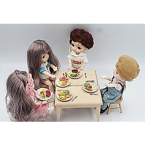 Lovely Mixed 5 Assorted Dollhouse Miniature Food,Tiny Food for Collectibles