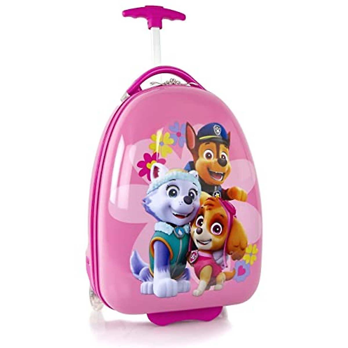Heys Nickelodeon Paw Patrol Egg Shape Reversed-Curve Handle Durable Lightweight Fully-Lined Colorful Interior with Double Interlocking Straps Kids Luggage