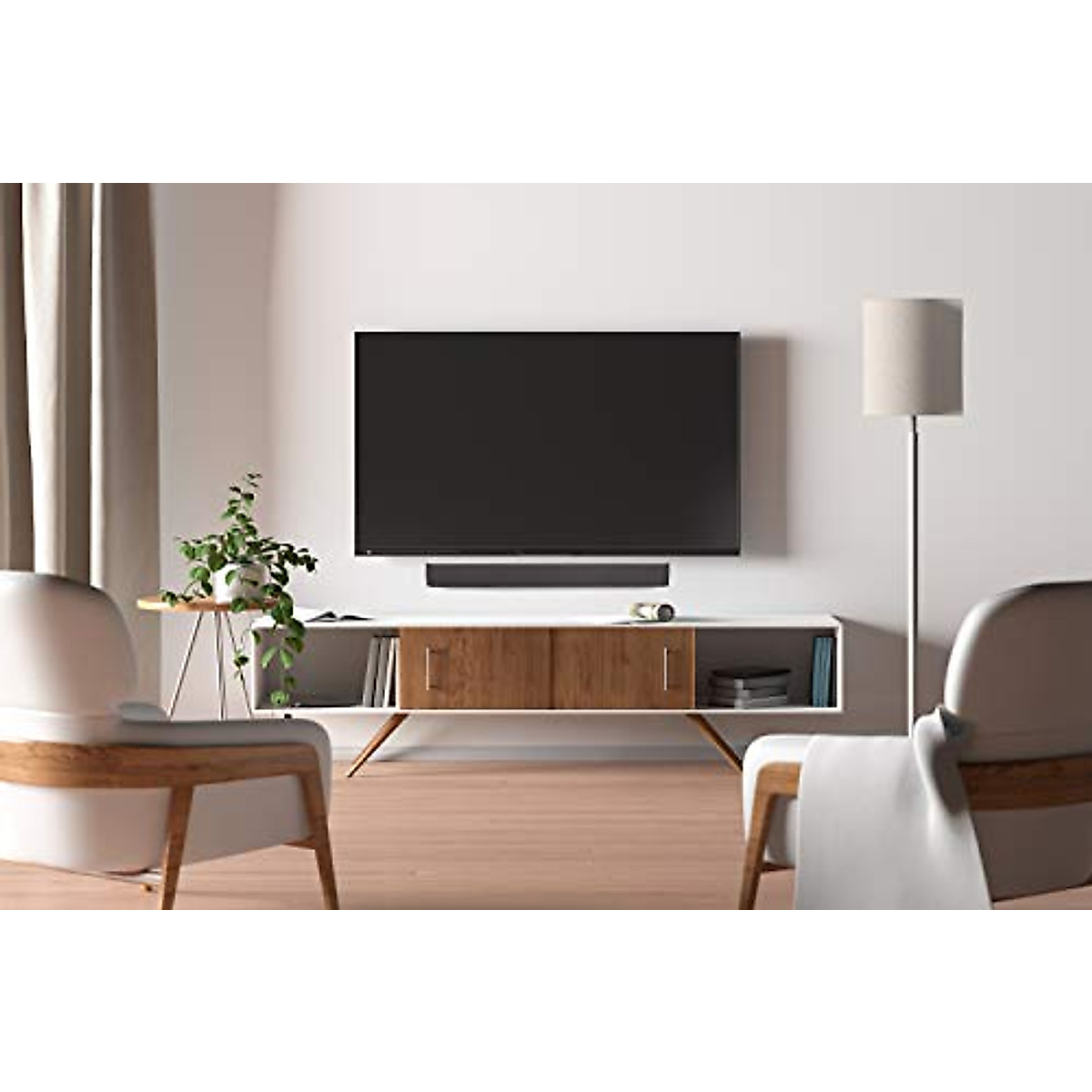 EZ-Hang by HANGMAN No Stud Premium Sound bar Shelf, 38", Black Powder Coat