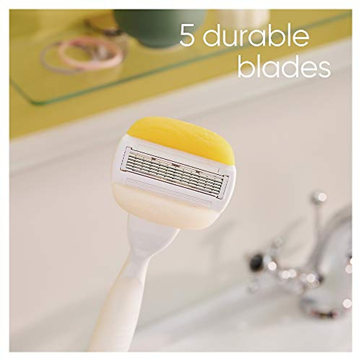 Gillette Venus with Olay Comfortglide Women's Razor Blade Refills, 4 Count, Womens Razors / Blades