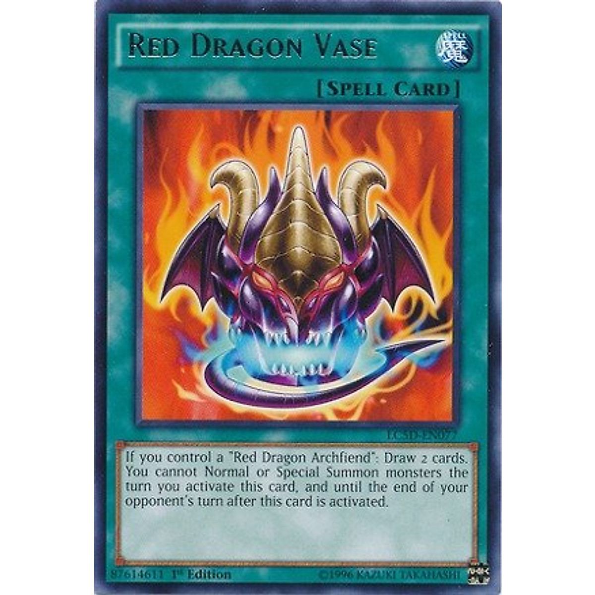 Yu-Gi-Oh! - Red Dragon Vase (LC5D-EN077) - Legendary Collection 5D's Mega Pack - 1st Edition - Rare