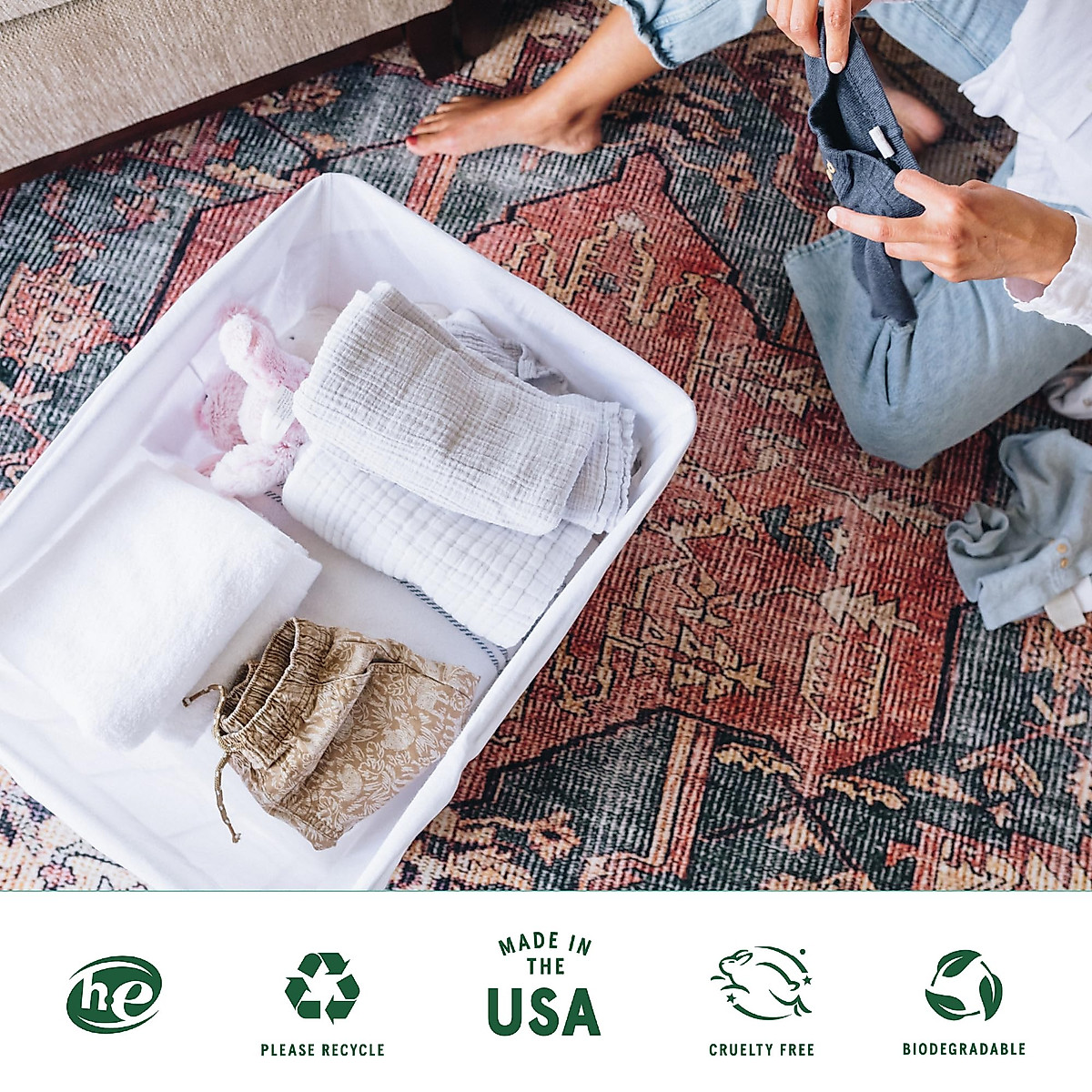 Ingredients Matter Powder Laundry Soap - Fragrance Free, Hypoallergenic Detergent, Natural & Eco-Friendly, Plastic Free, Made in USA, Natural Essential Oils & Dermatologist Tested - 36 oz, 72 Loads