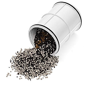 Shower Water Filter + Extra Cartridge - Universal Home Showerhead Filters With Activated Charcoal To Remove Chlorine And Hard Minerals + 1 Extra Replacement Cartridge - Chrome