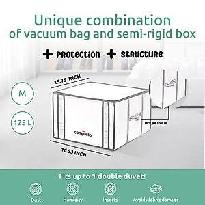 Compactor Semi Rigid 3D Vacuum Boxes (Medium, White | LIFE)