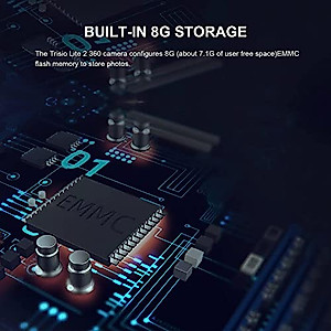 Trisio Lite 2 VR - 8K Virtual Tour NodeRotate 360° Camera + Manufacturer Supplied Carrying Case, Quick Plug-in, USB Cable, Seller Supplied Lightweight 60” Tripod, Microfiber Cloth & More (8pc Bundle)