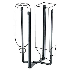 Originals Metal Home Tower Kitchen Multi Eco Stand – Multifunctional Plastic Bag Holder for Bags, Bottles and Cups