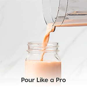 IRIS USA 3-Speed High-Power Professional-grade Countertop & Kitchen Blender - 50 oz Tritan Jar, Titanium-Coated Stainless Steel -Blades, Miami White -for Smoothies, Frozen Drinks, Protein Shakes