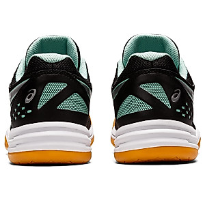 ASICS Kid's UPCOURT 4 Grade School Volleyball Shoes, 3, BLACK/FRESH ICE