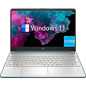HP 15.6 Inch Laptop for College Students, Business, Intel Core i3-1115G4, 16GB RAM, 1TB SSD, Windows 11 Home, HDMI, SD Card Reader, Wi-Fi, Webcam, Spruce Blue, PCM