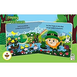 Happy Leprechaun Finger Puppet Plush St. Patrick's Day Board Book Ages 0-4 (Finger Puppet Board Book)