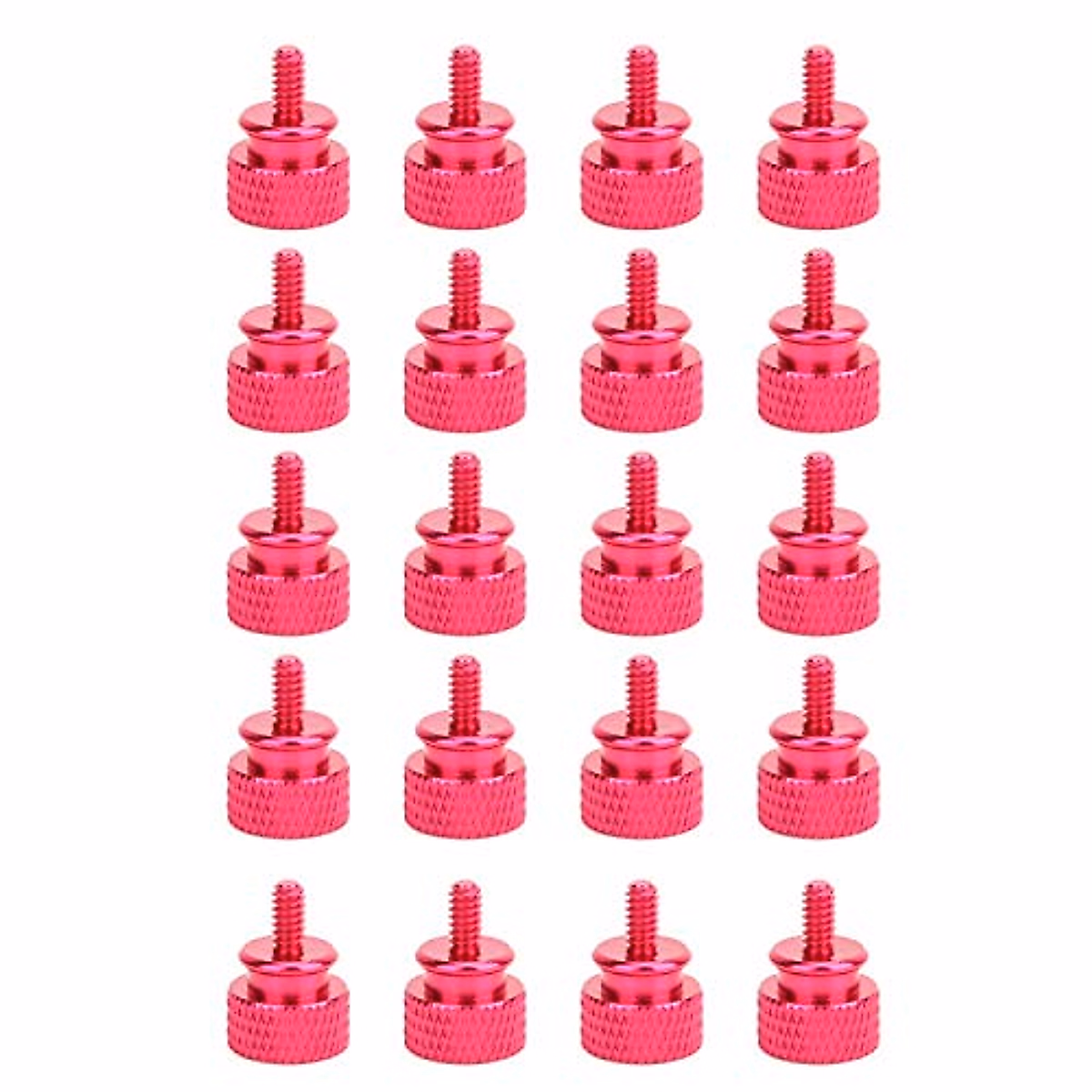 Fastener, EnvironmentFriendly 20Pcs/Set Screw, Durable For Industry Home Electronics Construction Factory(Pink)