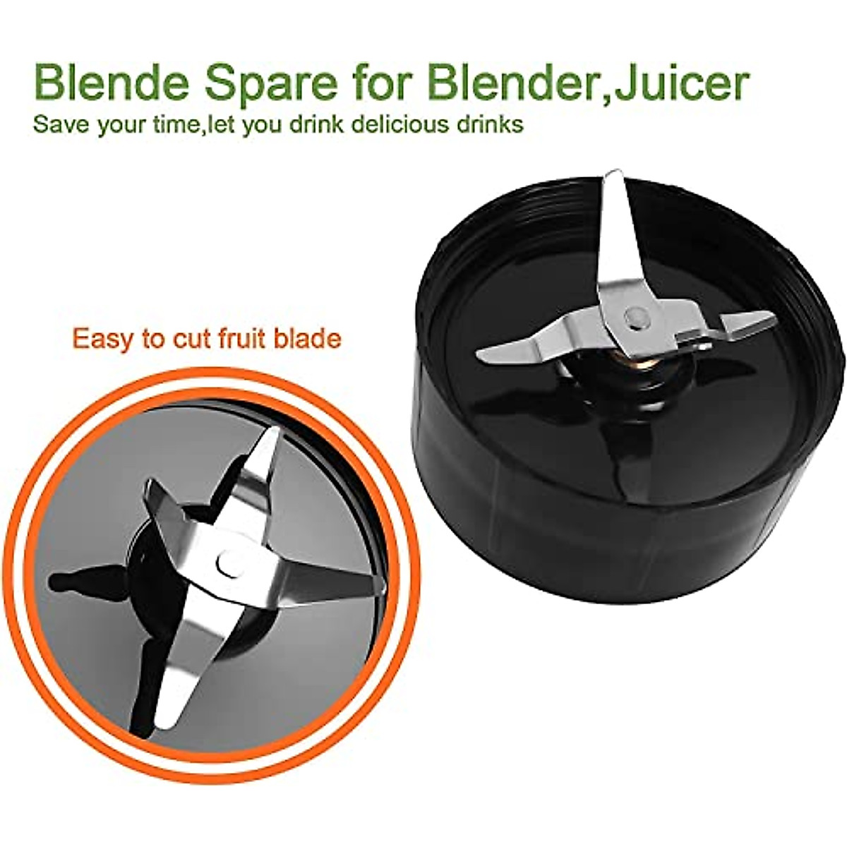 (Pack of 2) Cross Blade Blender Magic Bullet Replacement Parts Compatible with 250-watt Magic Bullet MB1101 Series Blender, Juicer and Mixer