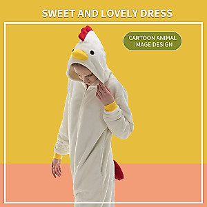COSUSKET Snug Fit Unisex Adult Onesie Pajamas, Flannel Cosplay Animal One Piece Halloween Costume Sleepwear Homewear