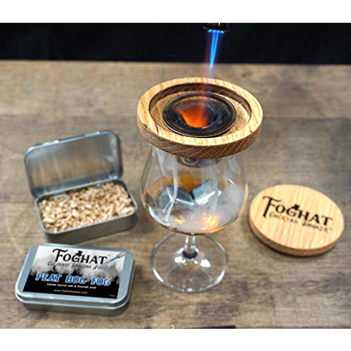 Peat Bog Fog - Foghat Culinary Smoking Fuel | Infuse Wine, Whiskey, Cheese, Meats, BBQ, Salt | Luxury Wood Smoking Chips for Portable Smoker, Smoking Gun, Glass Cloche or Foghat Cocktail Smoker