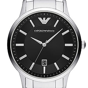 Emporio Armani Men's Three-Hand Date Stainless Steel Watch (Model: AR11181)